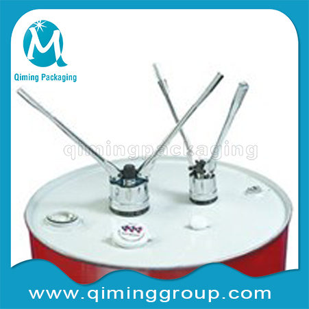 large drums and tools include metal cap seal crimping tool and 20L pail ...