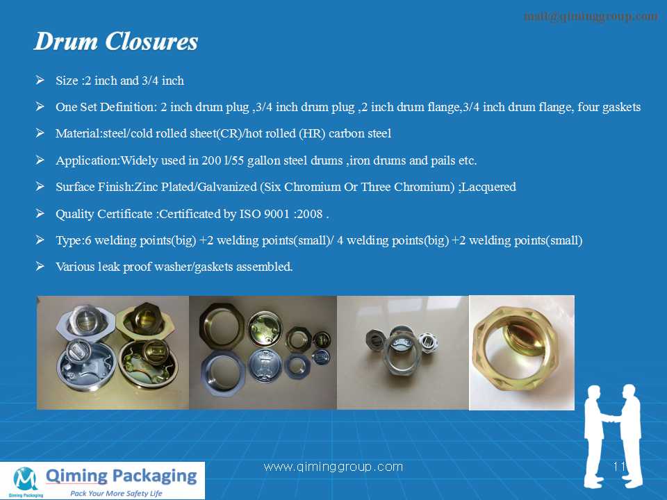 2 inch and 3/4 inch drum closures specification and picture-Qiming ...