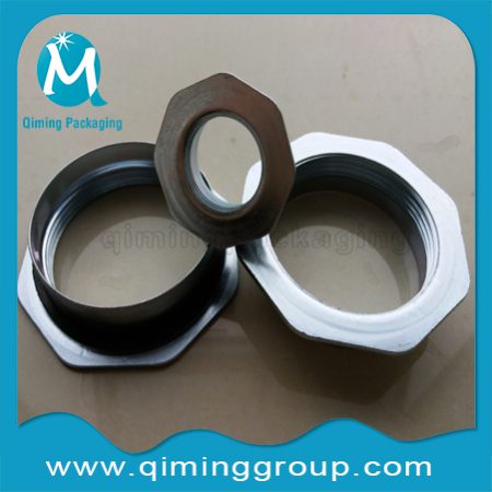 Octagonal Base Stainless Steel Drum Flange - Qiming Packaging Lids Caps ...