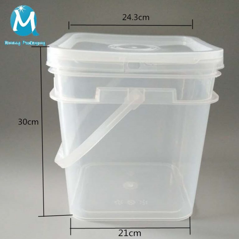 Wholesale Square Plastic Pails Buckets - Qiming Packaging Lids Caps ...