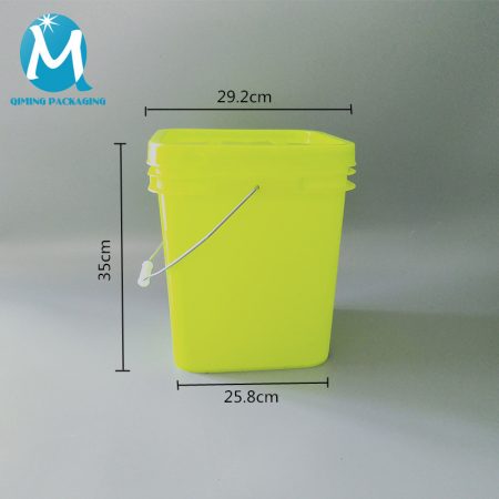 Wholesale Square Plastic Pails Buckets - Qiming Packaging Lids Caps ...