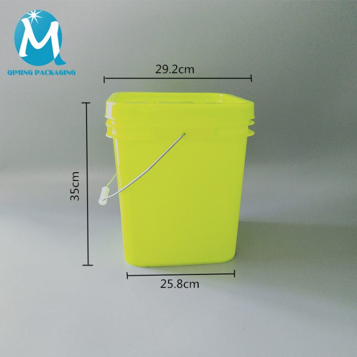 Wholesale Square Plastic Pails Buckets - Qiming Packaging Lids Caps ...