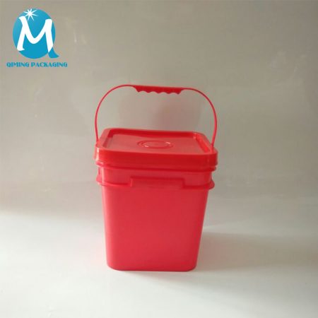 Wholesale Square Plastic Pails Buckets - Qiming Packaging Lids Caps ...