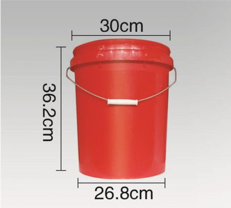 19L plastic cylindrical bucket - Qiming Packaging Lids Caps Bungs,Cans ...