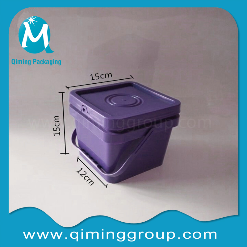 2L plastic square bucket - Qiming Packaging Lids Caps Bungs,Cans Pails ...