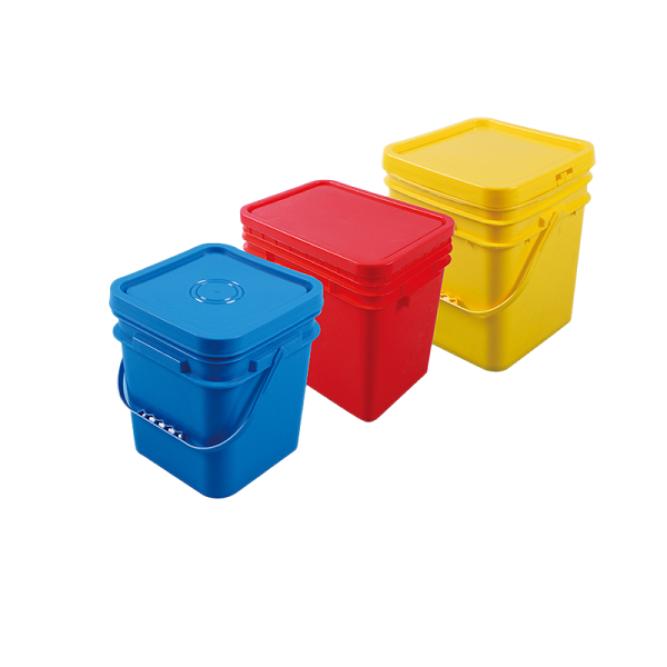 qiming 2L-25 L food grade plastic square buckets rectangular pails with ...