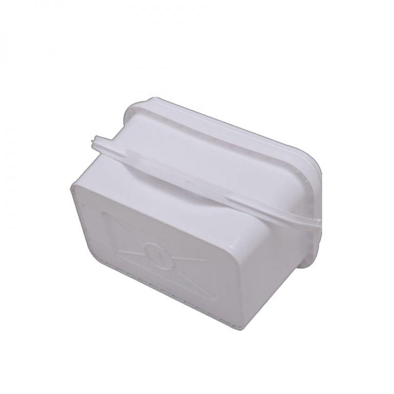 10L white rectangle plastic buckets with lid