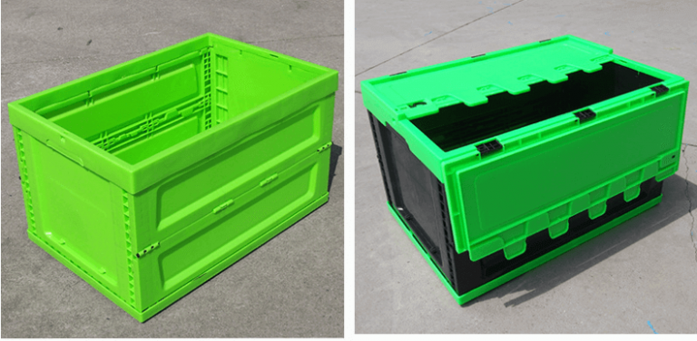 collapsible plastic storage crates