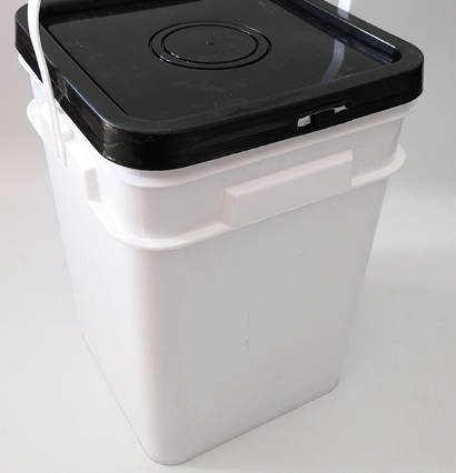 Plastic Square Pails & Lids food grate pet food free sample custom