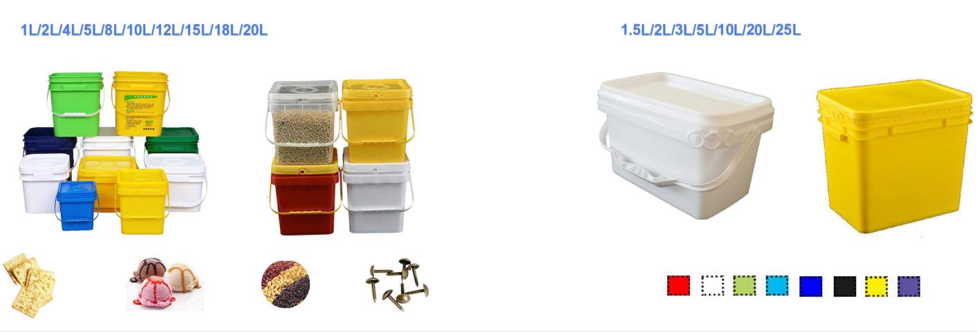 Round Plastic Buckets OEM ODM FREE SAMPLE Manufacture