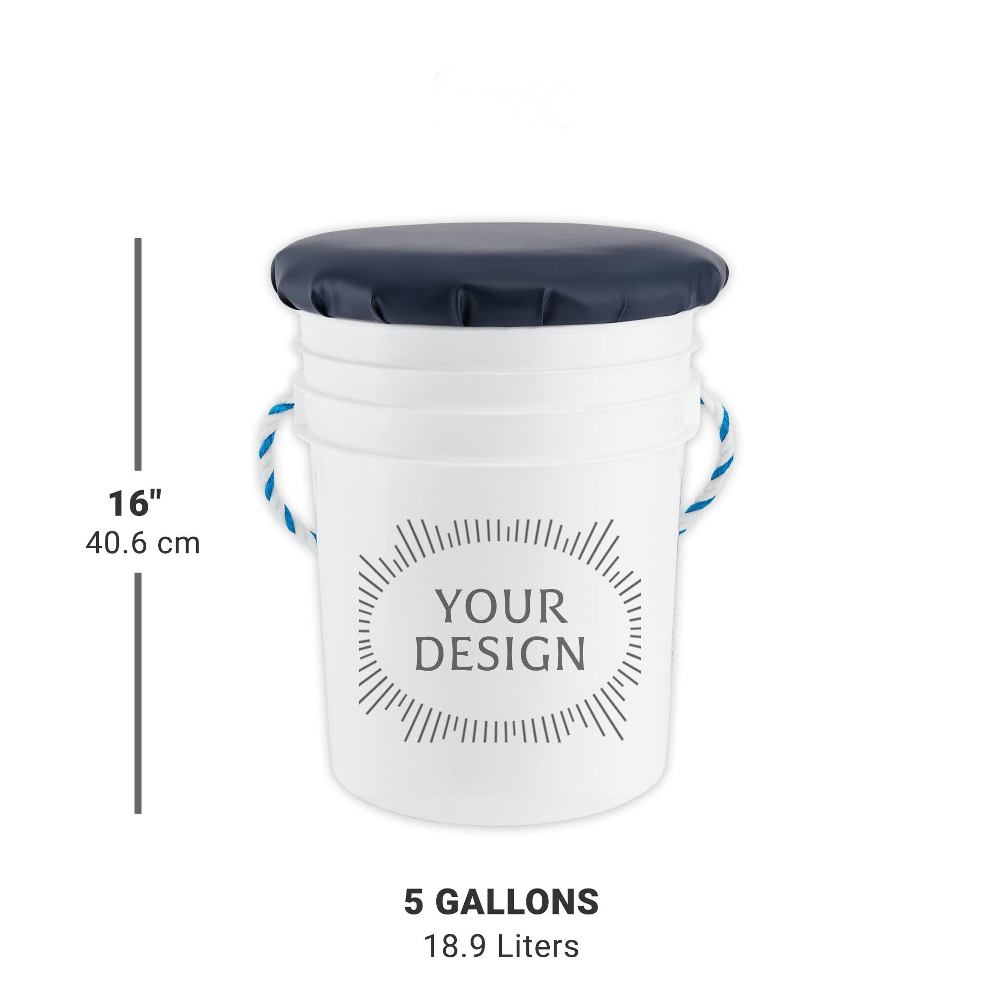 Adult Youth Fishing Pail Plastic Bucket - Qiming Packaging Lids Caps ...