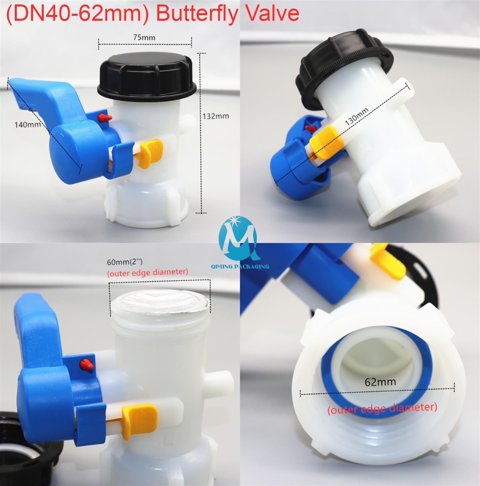 IBC DN40 62 MM Butterfly Valves - Qiming Packaging Lids Caps Bungs,Cans ...